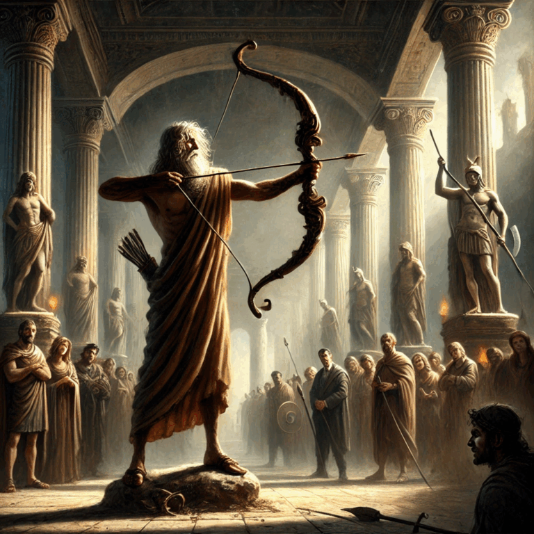 ITHACA’S KING ODYSSEUS (after killing the Trojans) RETURNED, after 10 ...