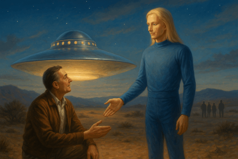 ADAMSKI TOOK PHOTOS OF UFOS (1946-1951) & (1952) FLEW IN ONE WITH ...